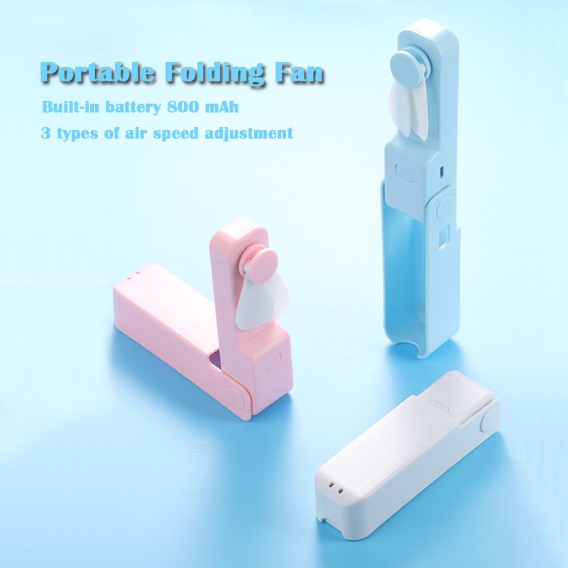 Portable Fold handheld fan Hello Kitty mini fan USB rechargeable ...