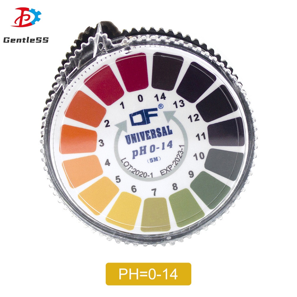 PH Paper 0-14 16.4ft Alkaline Acid Indicator Meter Test Strip Roll with ...