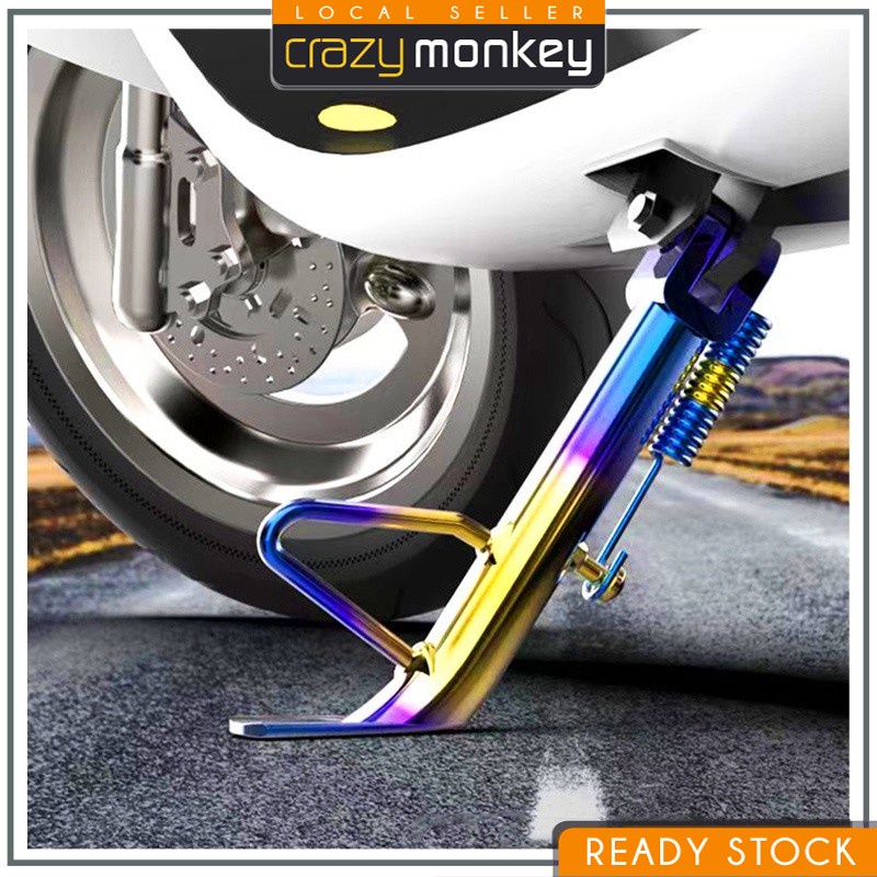 Crazy Monkey Motorcycle Stands Burnt Titanium Braces Motor Scooter ...