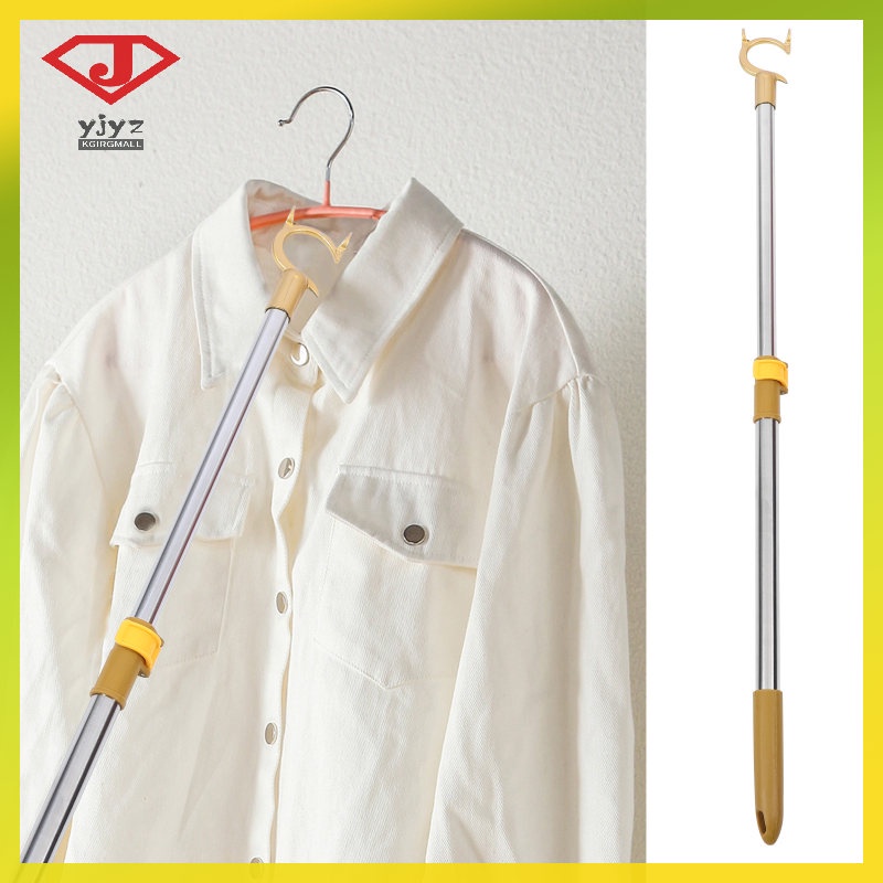 [READY STOCK] Telescopic Clothes Rail Clothesline Rod Hook Pole Reach ...