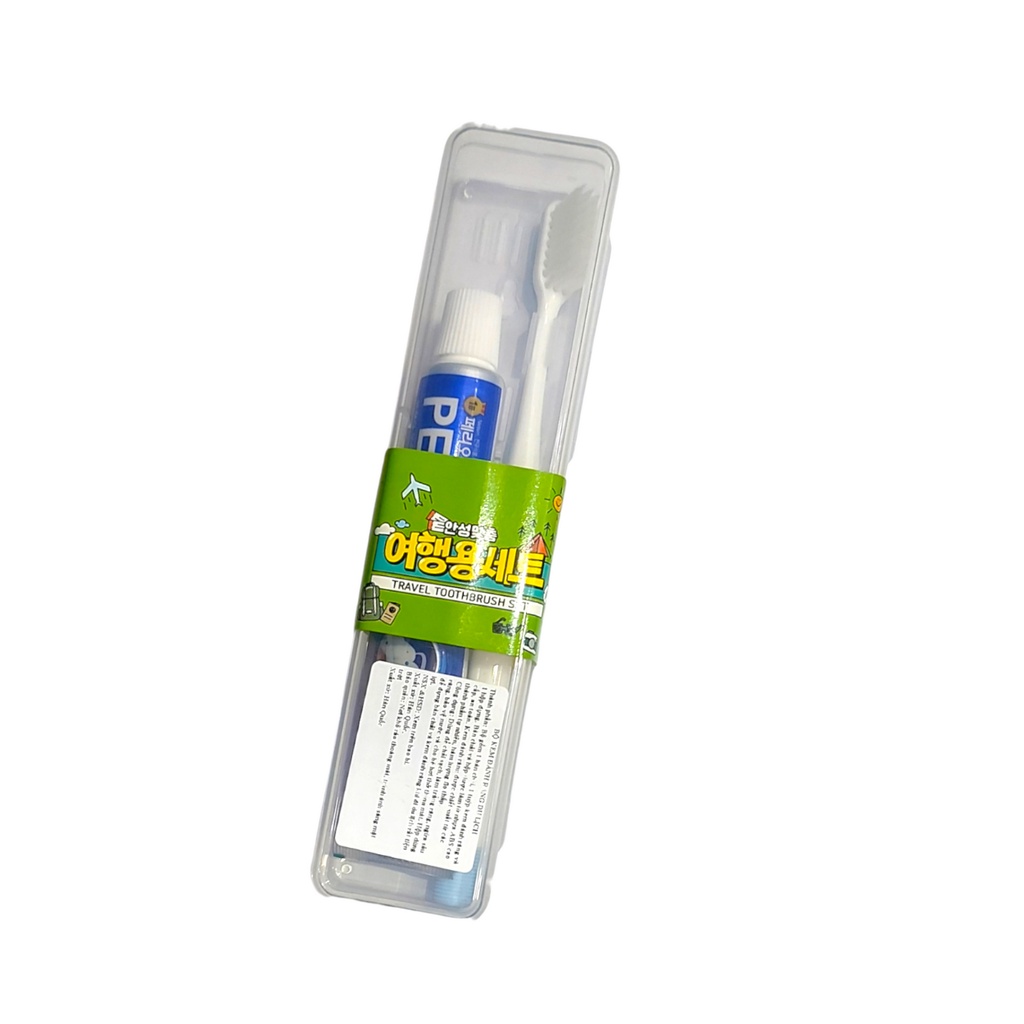 Perioe Korean travel toothbrush and toothpaste set | Shopee Philippines
