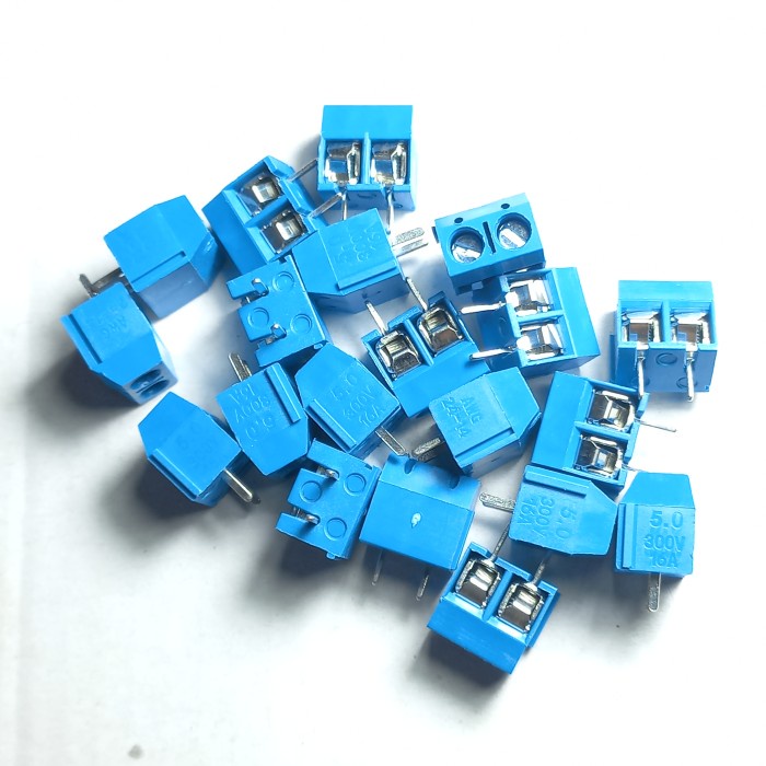 Terminal block pcb blue bolt connector block fill 2pin 2p 2 pin p foot ...