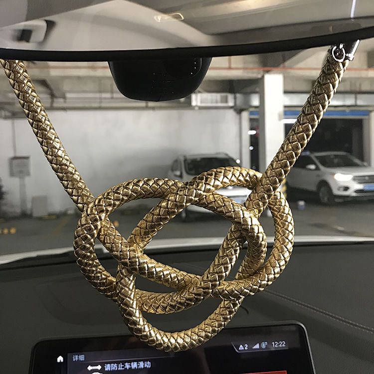 JDM Japanese Style Creative Car Rearview Mirror Ornament Leather Dorje ...