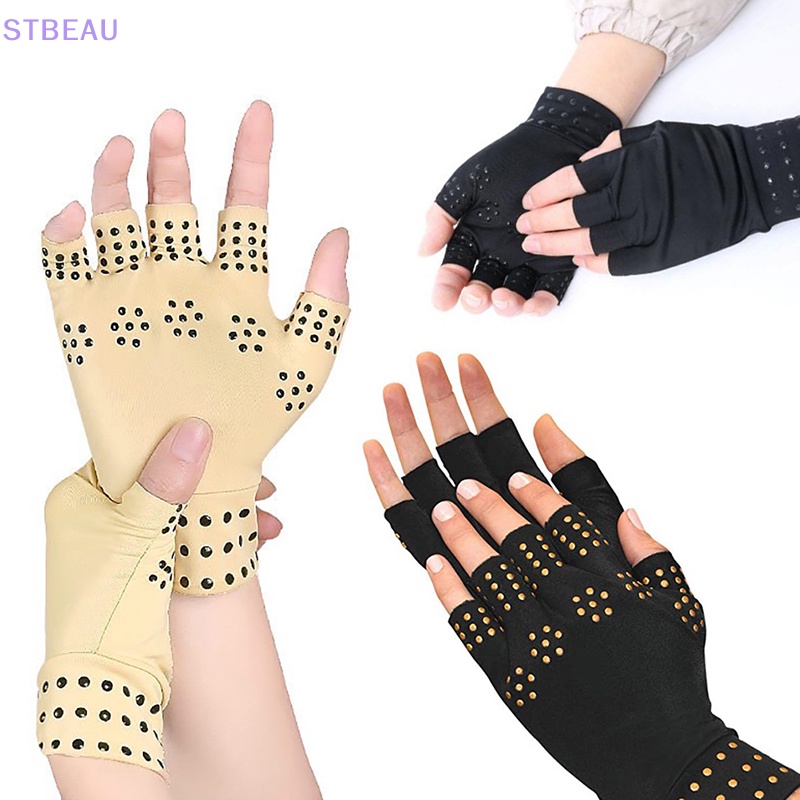 [cxSTBEAU] Magnetic Gloves Arthritis Treatment Compression Support ...