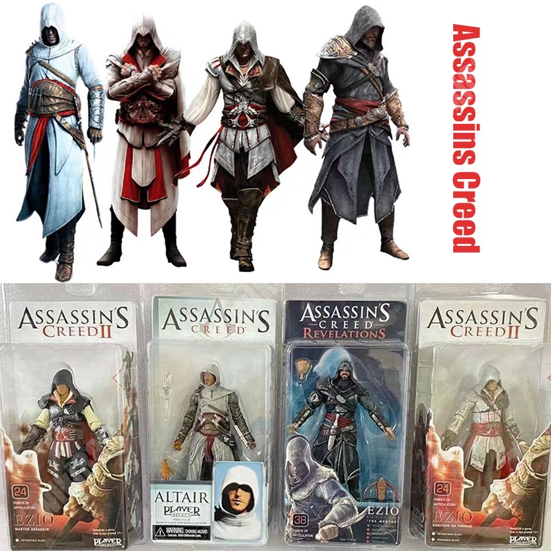 Assassins Creed NECA EZIO Altair Connor Haytham Edward Action Figure ...