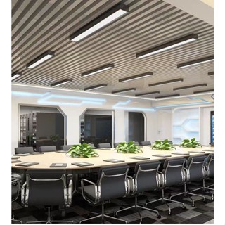 Modern Led Linear Light Office Light Pendant Lights Chandelier Ceiling ...
