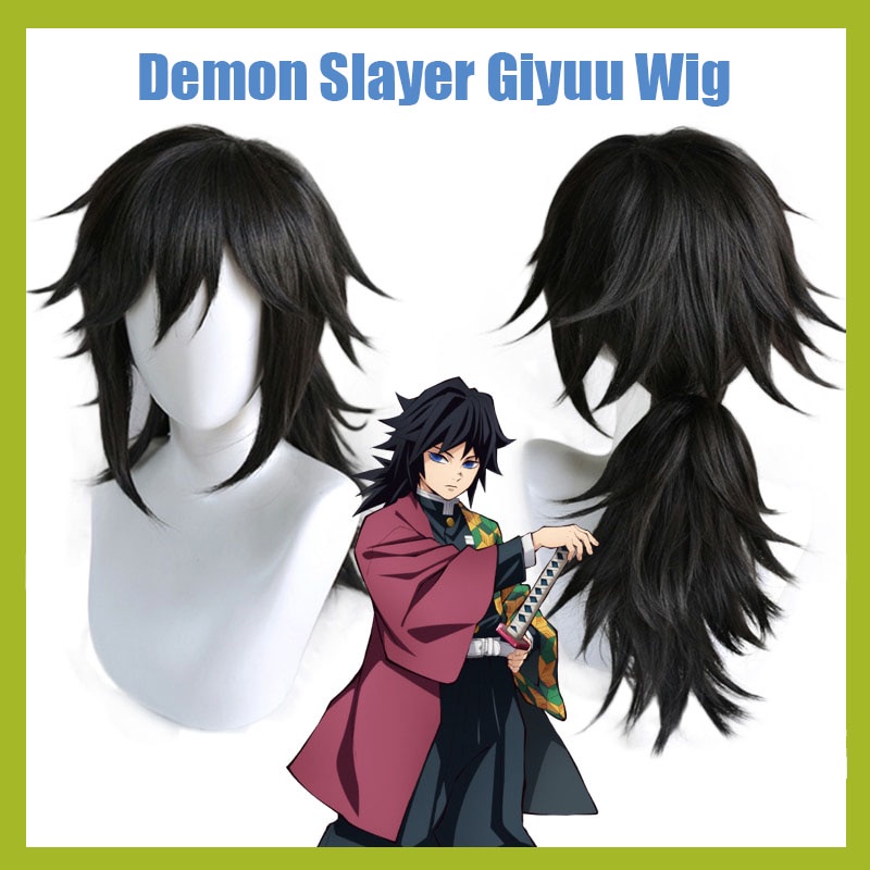 Giyuu Cosplay Wig, Demon Slayer Wig, Halloween Wigs | Shopee Philippines