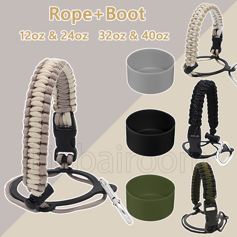 Gray Paracord and Boot Set LinBaiflask Silicon Boot Black Beige Handle ...