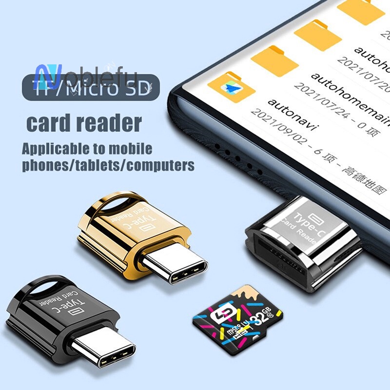 [Noblefu] High Speed Card Reader Micro-USB/Type-C Memory Card Reader TF ...