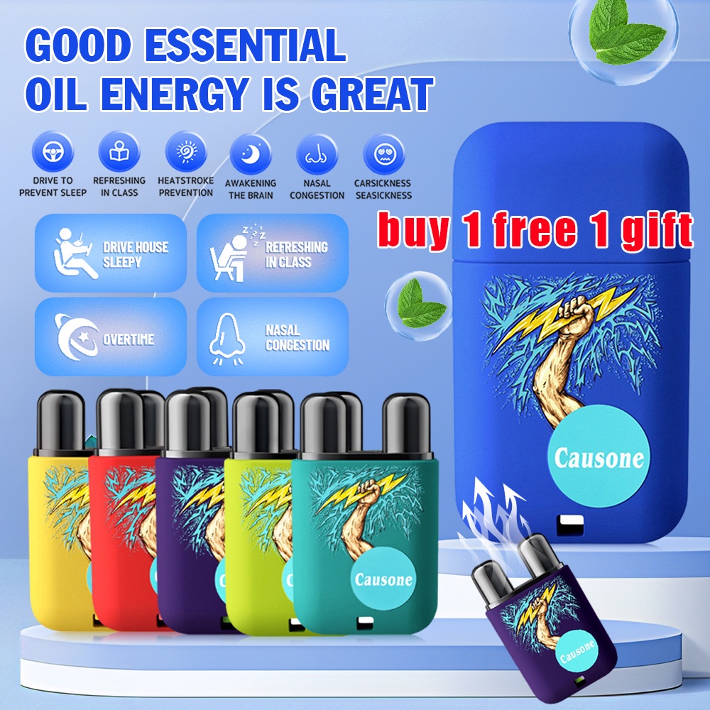 buy 1 free 1 gift Double Hole Vital Oil Super Cool Energy Bar Cool ...