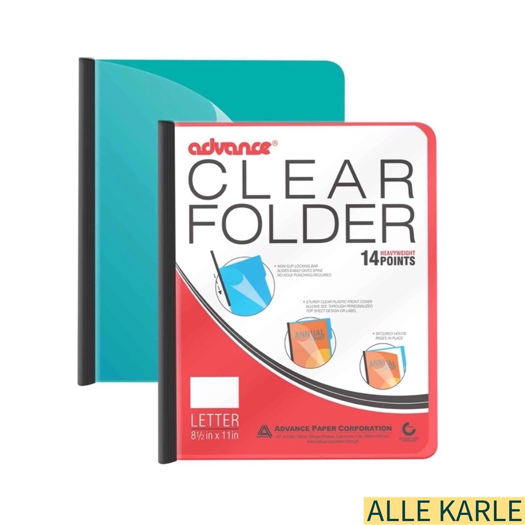 Advance Clear Slide Folder | Alle Karle | Shopee Philippines