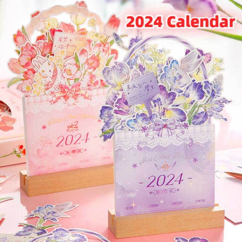 3d Desk Calendar Small Table 2024 Calendar Creative Desktop Kalendar ...