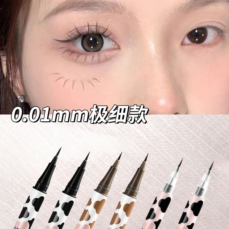 Thin Eyeliner Pen Ultra-Fine Long-Lasting Non-Smudge Waterproof Sweat-Proof Beginner Quick ...