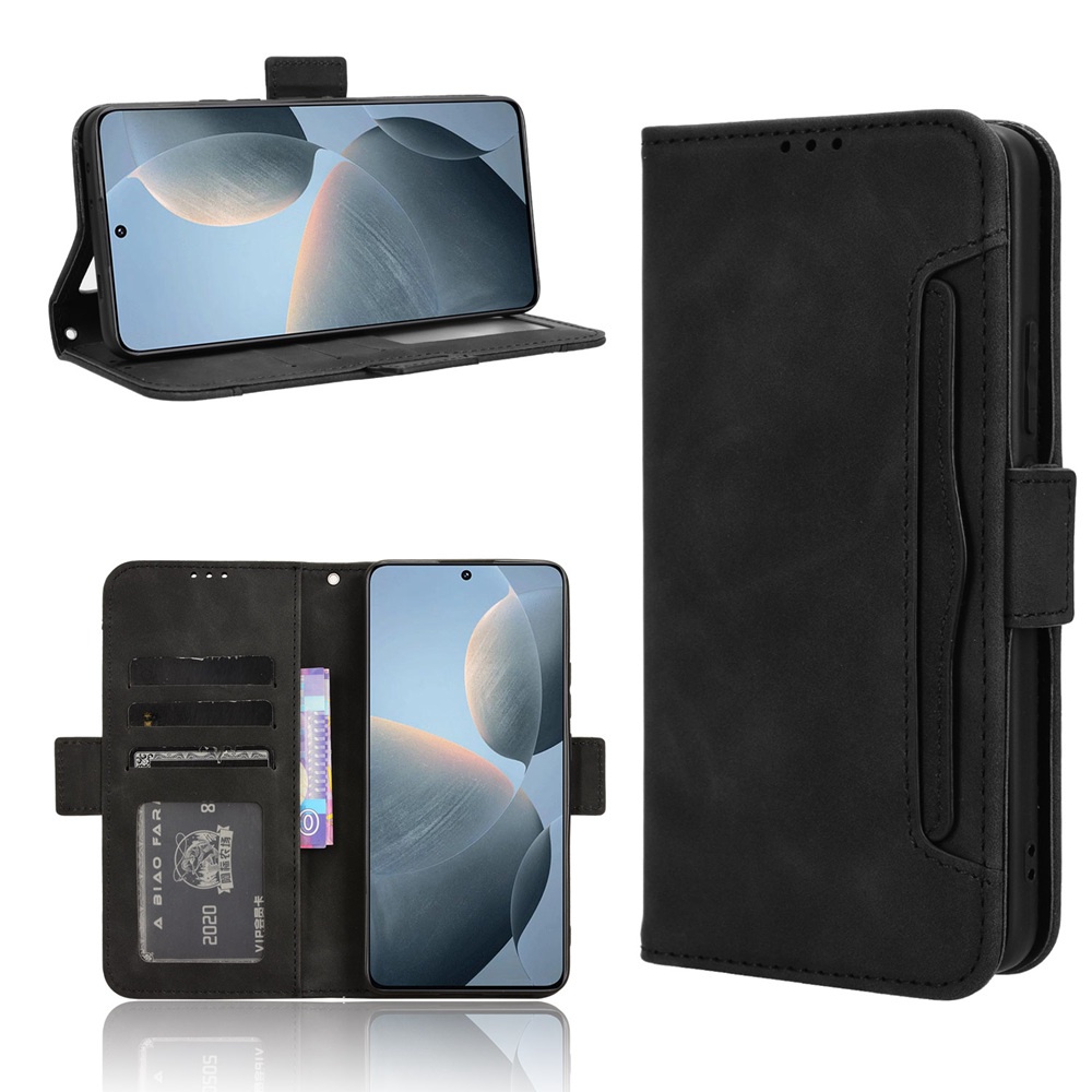 Multi-Card Slots Casing POCO F6 Pro 5G Wallet Case PU Leather Magnetic ...