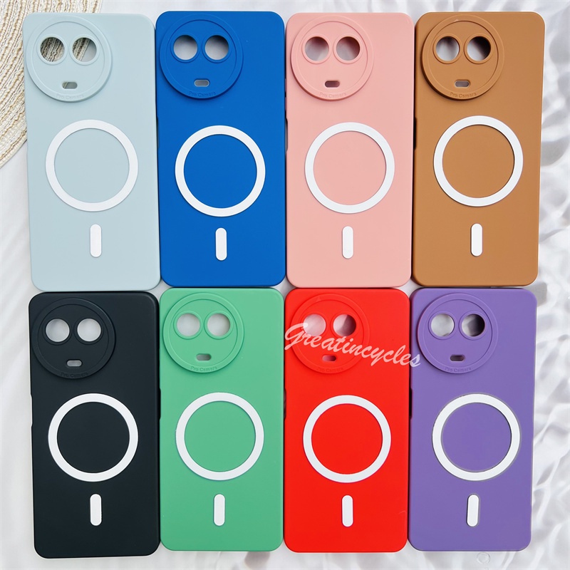 High Quality Silicon Magnetic Wireless Charging Case for Realme C67 5G ...