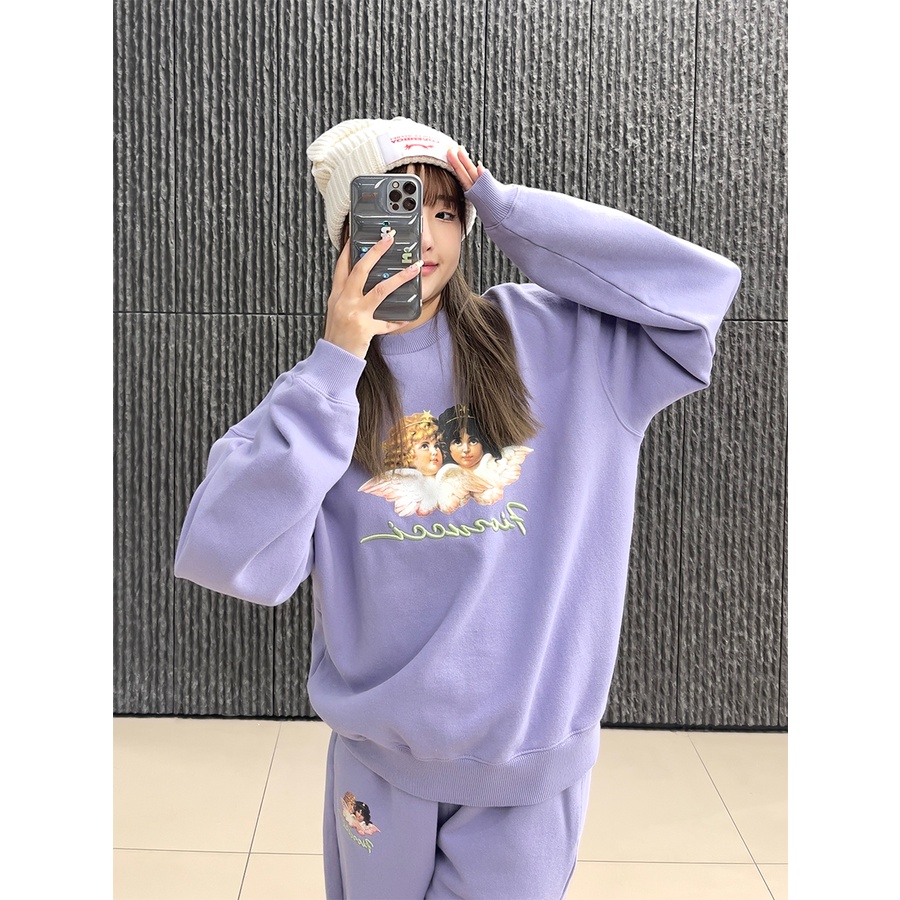 Fiorucci New Product Angel Print Logo Long-Sleeved Shirt Sports ...