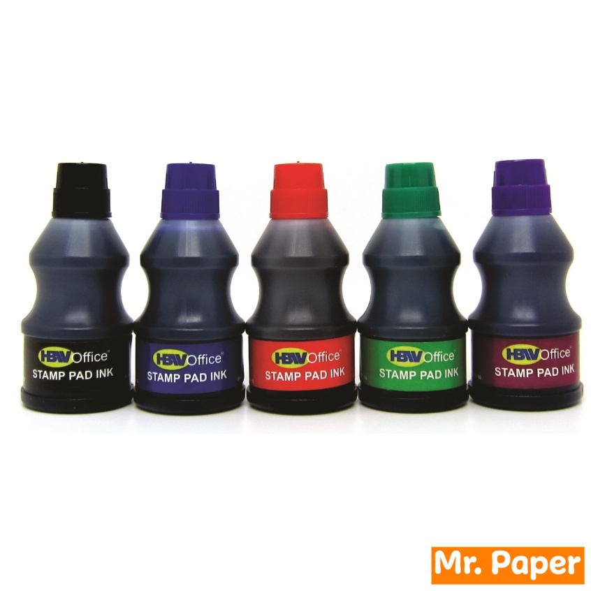 HBW Office Stamp Pad Ink | 30 60 ml | Mr. Paper | Shopee Philippines