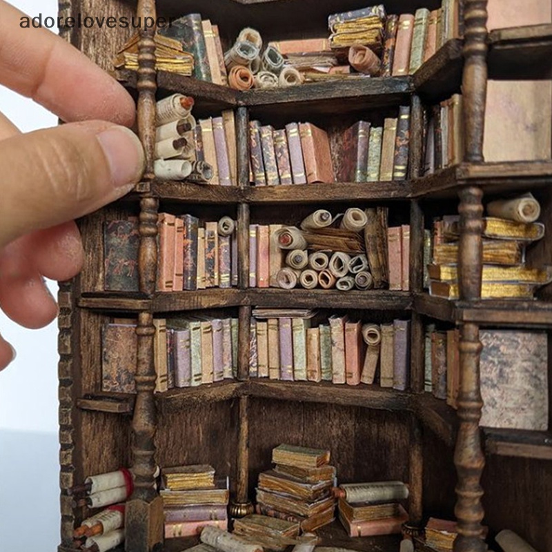 AD1PH The Bay Library Miniature Gothic Bookshelf Portable And Stylish ...