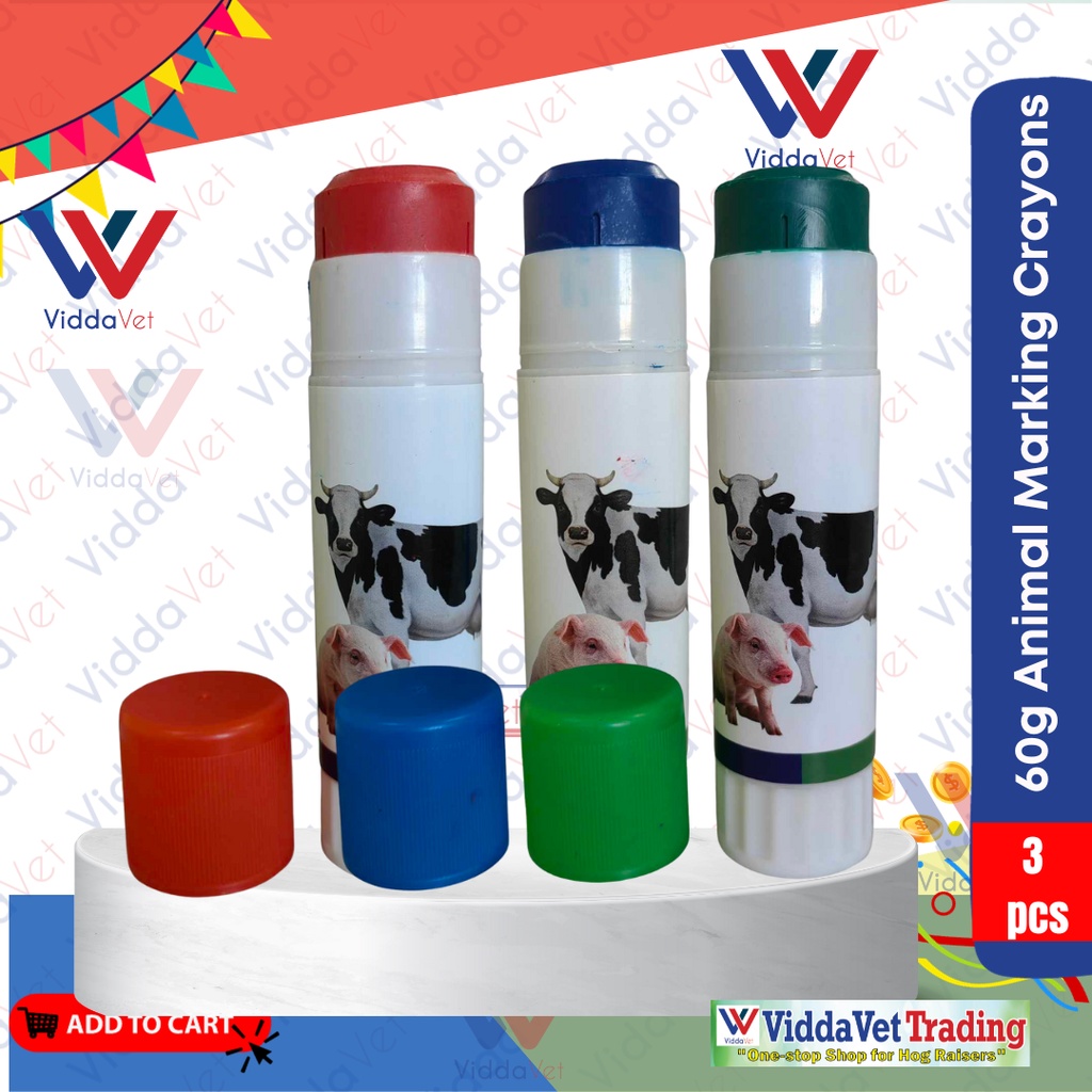 3 pcs High-Quality Pig Crayon Marker Set Perfect for Animal Marking ...