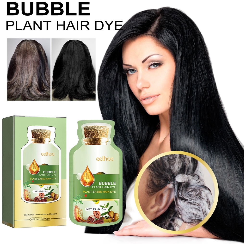 Bubble Plant Hair Dye, Natural Plant Hair Dye, Botanical Bubble Hair Dye Pure Plant Extract For ...