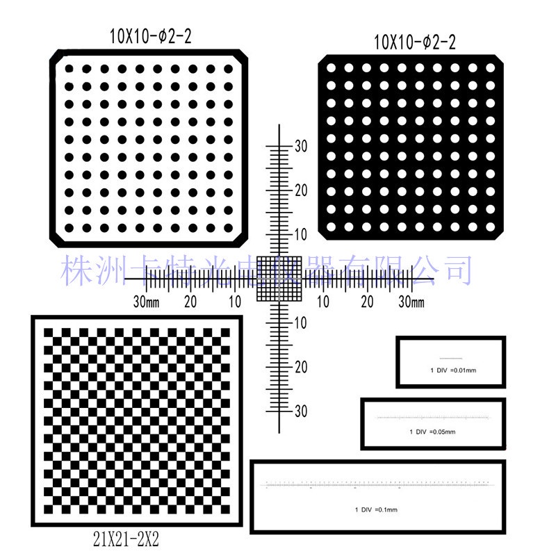 Microscope calibration board checkerboard grid calibration board dot ...