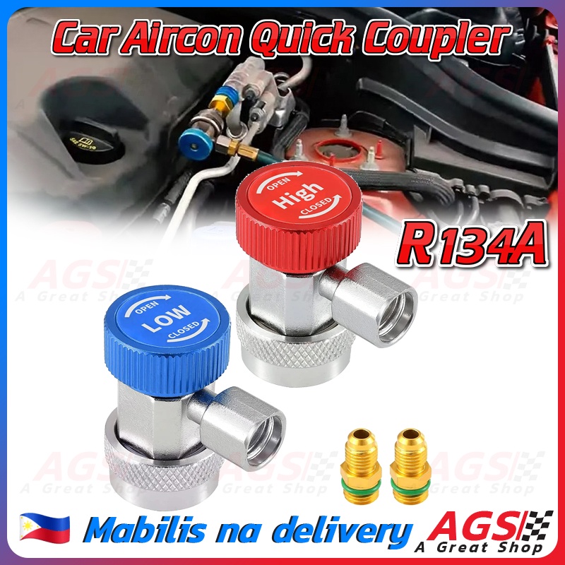 R134A Car Air Conditioner Quick Connector Adapter Manifold Connector ...