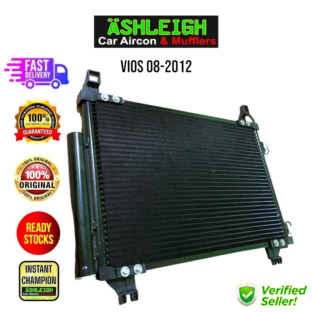 Toyota Vios 08-2012 batman 2nd gen Condenser Car aircon parts laminated | Shopee Philippines