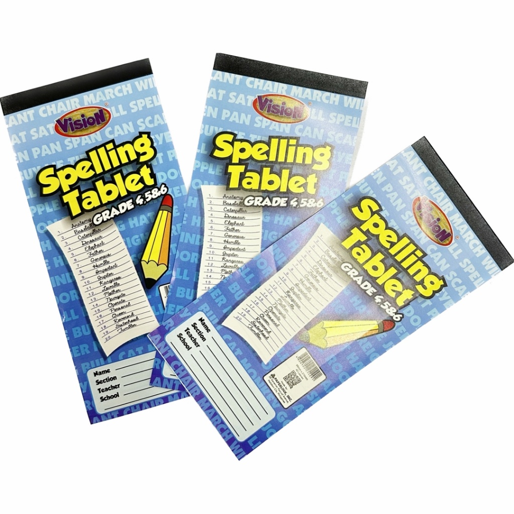 [1 PAD] Vision Spelling Tablet Grade 4 Grade 5 Grade 6 Stationary ...