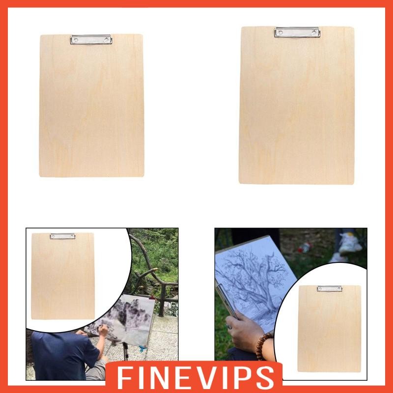 [Finevips] Sketch Board Wooden Clipboard Office Multipurpose ...