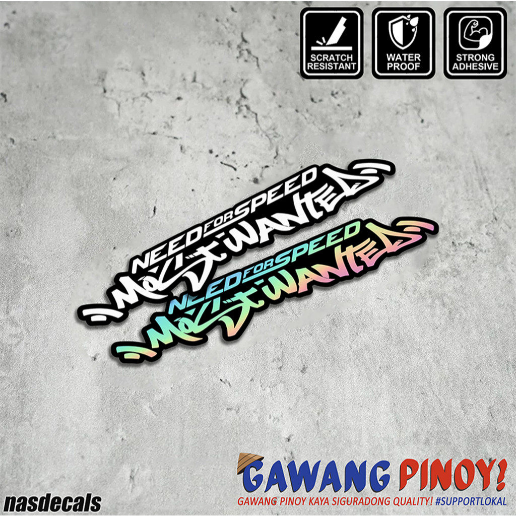 NFS MOST WANTED Vinyl Sticker Waterproof Sticker for Motorcycle ...