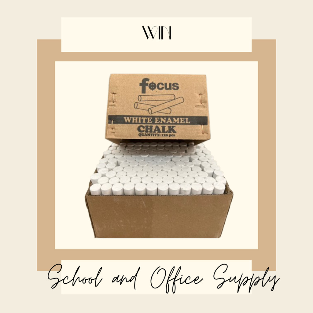 Focus White Enamel Chalk 120s/box | Shopee Philippines