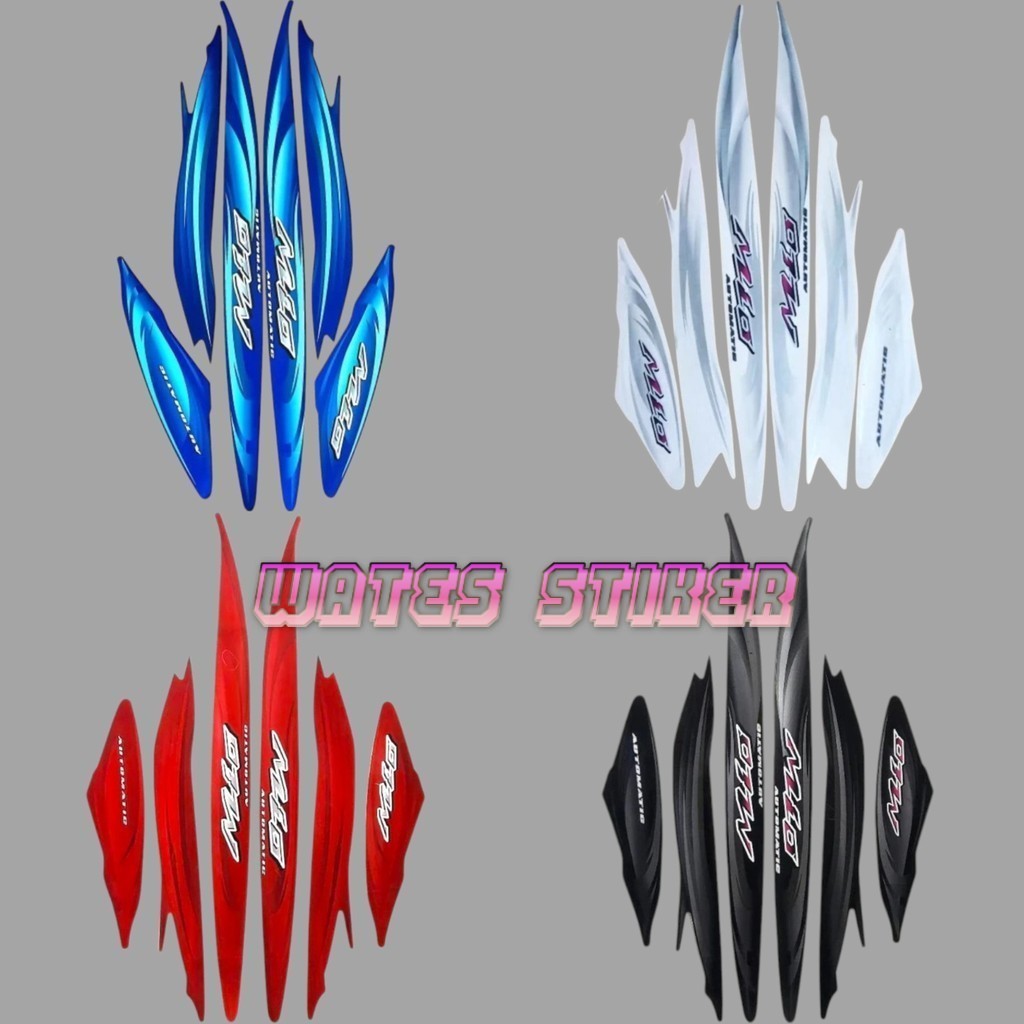 Striping Decal Polet Sticker Yamaha mio 2007 sporty spokes standard ...
