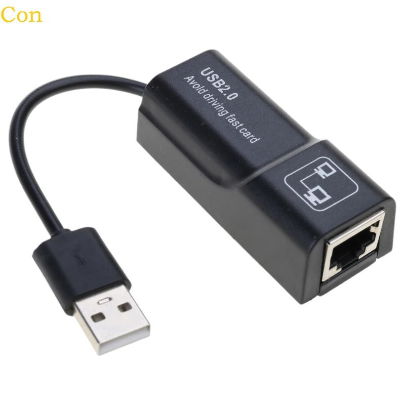 Con USB to Ethernet Adapter 10 100Mbps Networking Adapter RJ45 to USB 2 ...
