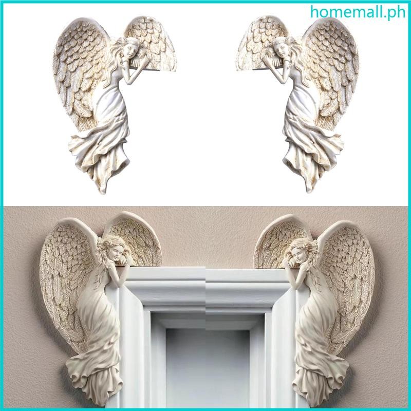 HO for Creative Right Left Corner Angel Statue Household Decorative Art ...