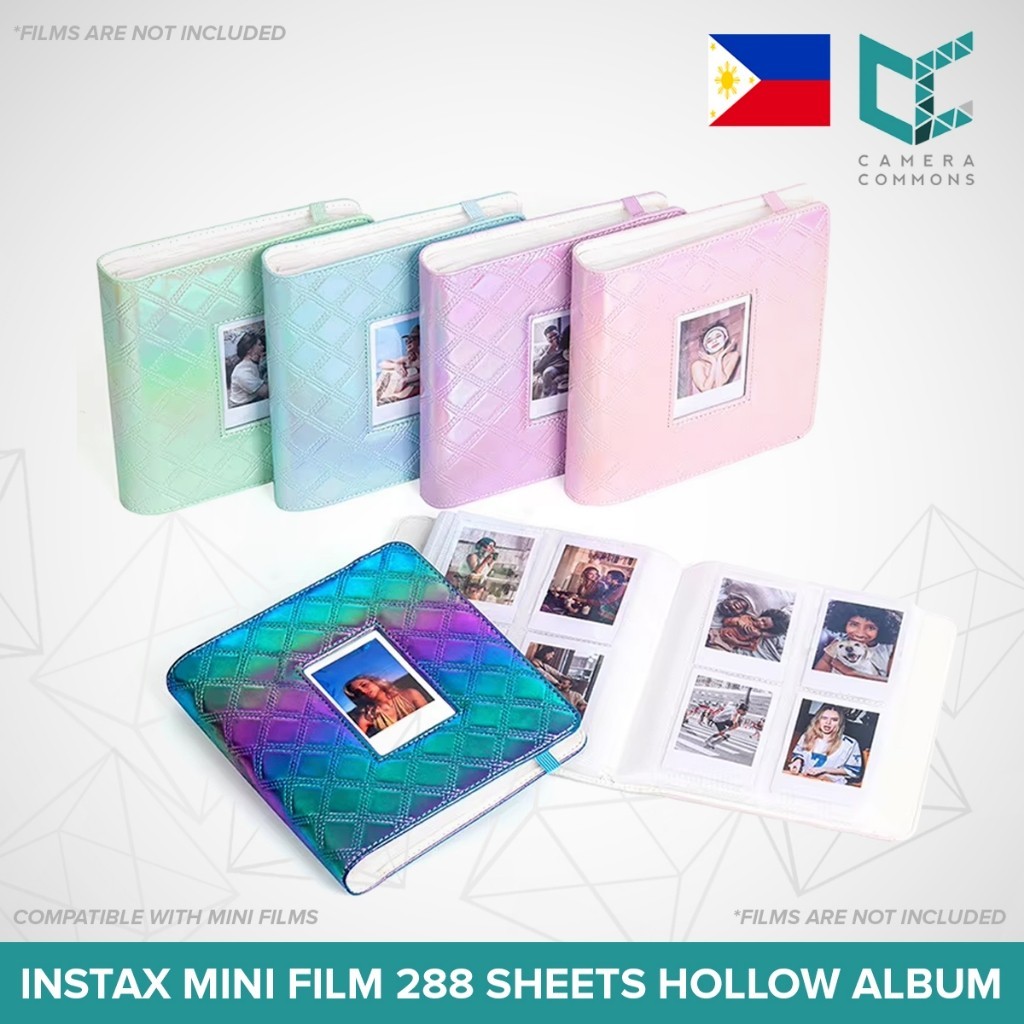 CLEARANCE Photo Album 288 Sheets Pockets Slots Plain Colors PU Leather ...