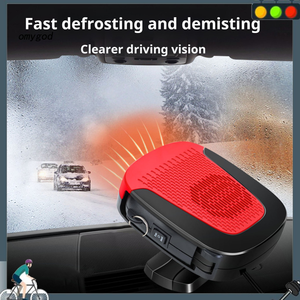 OMG Low Noise Vehicle Defroster Auto Windshield Defogger 12v Portable ...