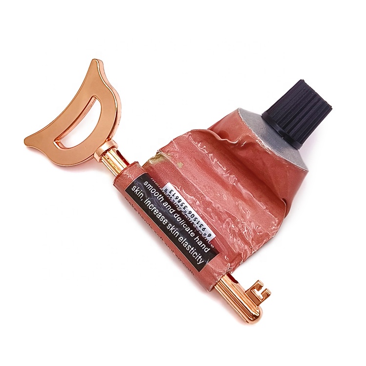 New Design 24k Gold Mini Bathroom Set Accessories Metal Toothpaste Tube ...