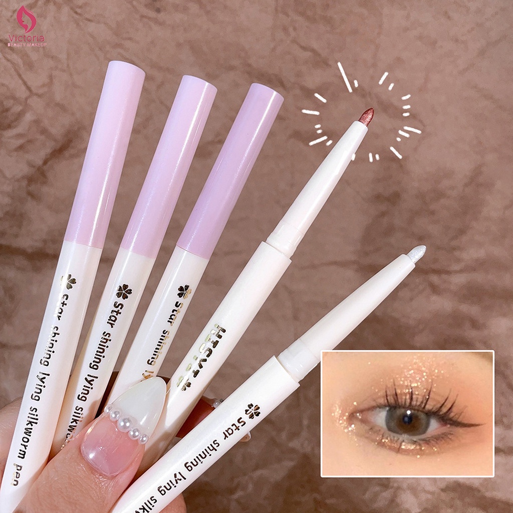 Victoria Matte Diamond Eyes Pencil Shining Glow Pen Rich Color Double ...