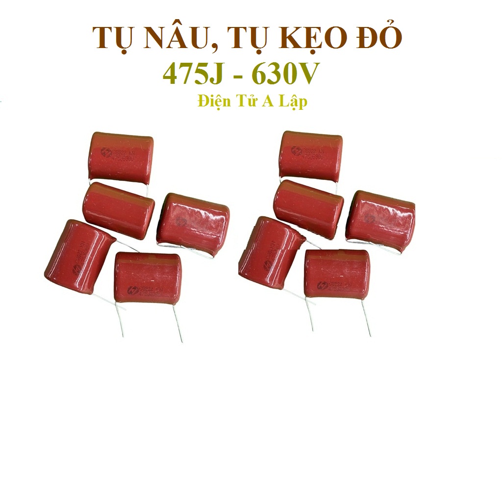 Red CANDY CAPACITOR, BROWN CANDY CAPACITOR, CBB 475J - 630V NEW 1 ...