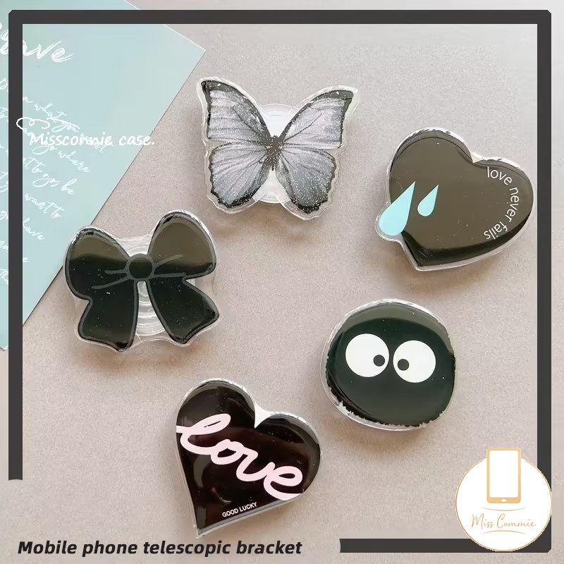 Korea Cartoon Cute Little Coal Ball Bracket Phone Bracket Stand ...