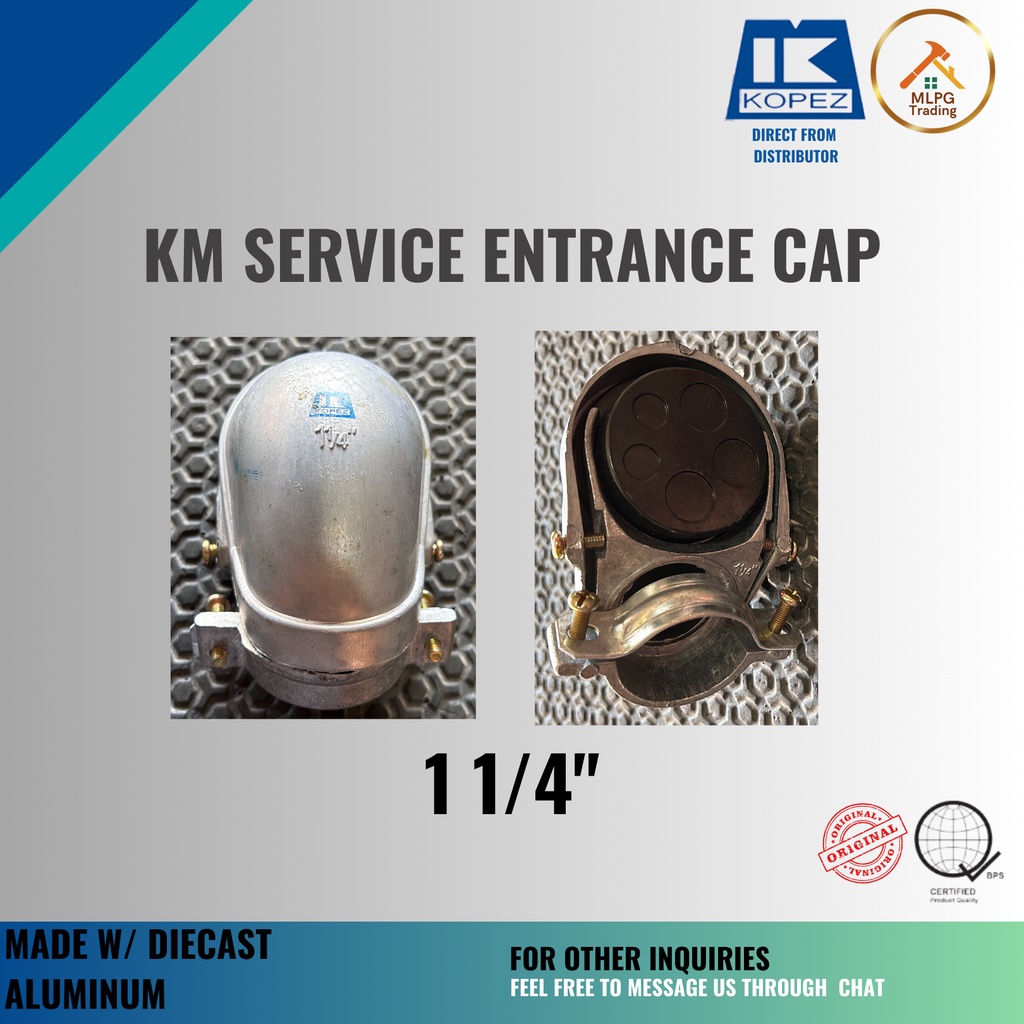 KOPEZ Heavy Duty KM Service Entrance Cap (1/2", 3/4", 1" 1-1/4", 1-1/2 ...