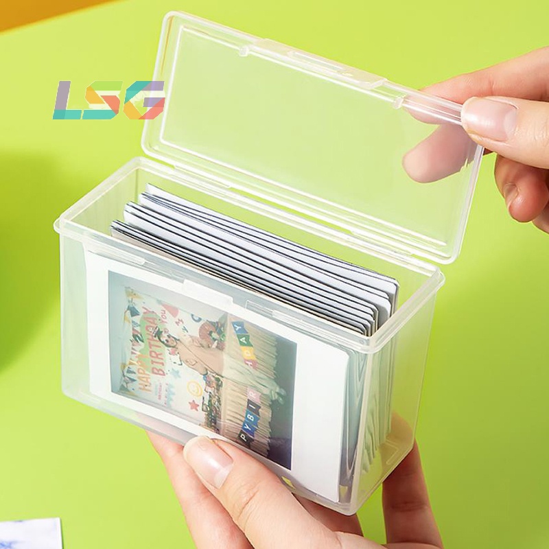 [LSG] 1PC Transparent Plastic Storage Box Photocards Small Card ...