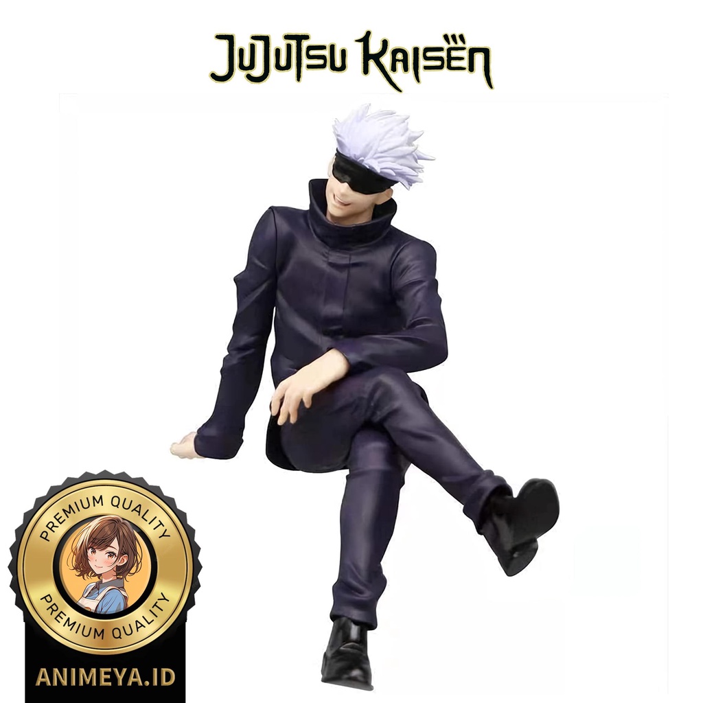 Action FIGURE JUJUTSU KAISEN SATORU GOJO SITTING SITTING Statue ...