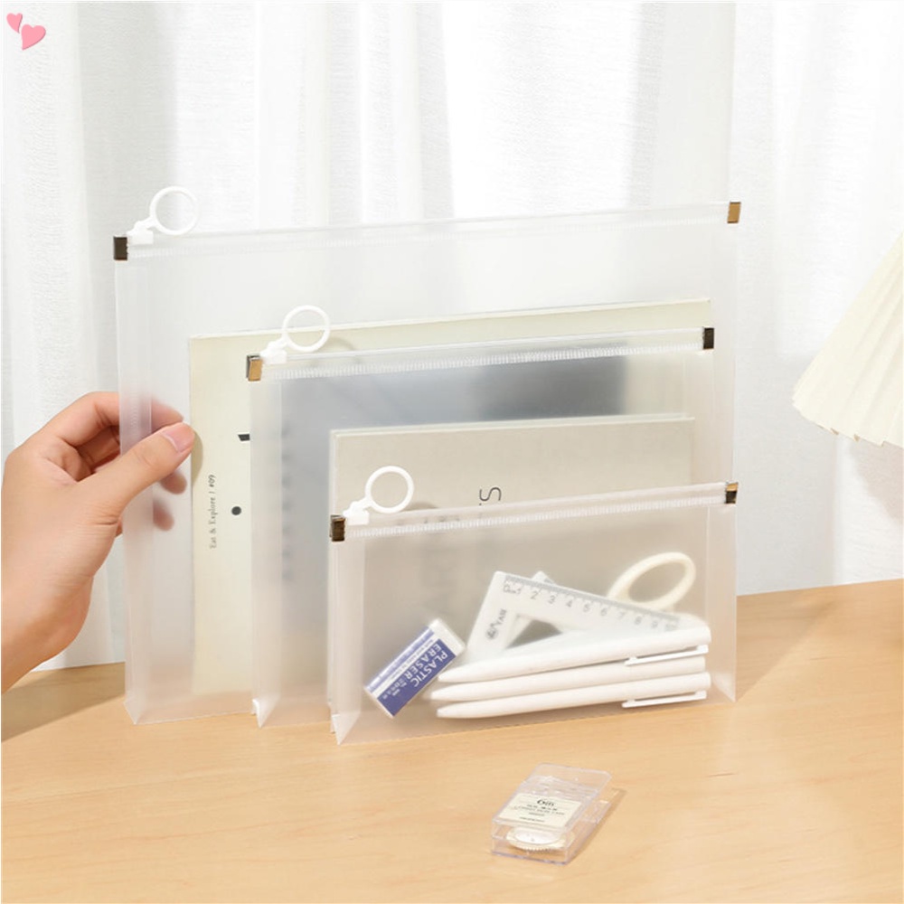 Waterproof File Bags A4/A5/B6 Transparent Document Bag Clear Organizer ...