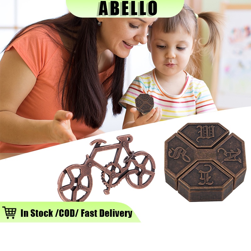 Metal Puzzle Solution Unlock Toy Luban Lock Puzzles Game Educational ...