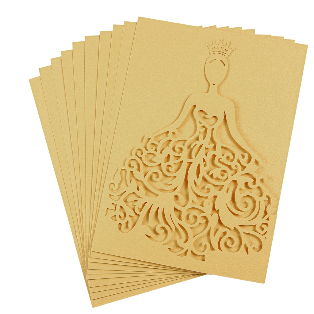 10pcs Elegant 5R Debut Invitation Card Holder Princess Pattern Girl ...