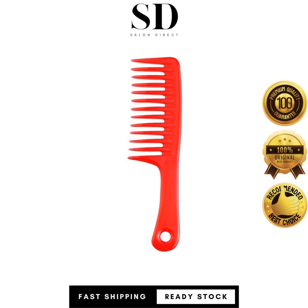 PROFESSIONAL Transparent Giant Comb (RED) (SD) | Shopee Philippines