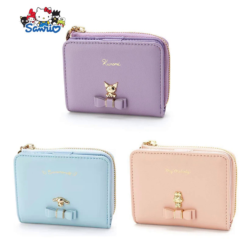 Sanrio Cinnamoroll Wallet Kawaii Anime Kuromi Cartoon Cute Travel ...
