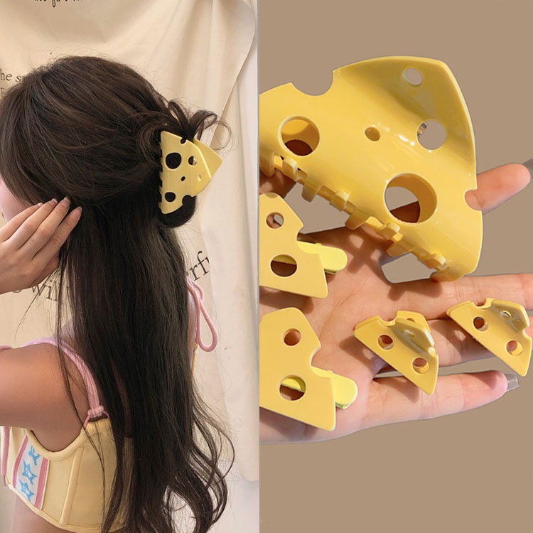 Korea Sweet Cute Cheese Shape Grab Hairclips Hairpin for Lovely Girls ...