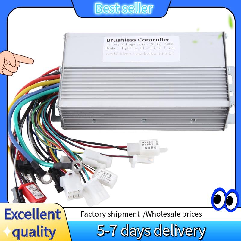 1 Piece 48V 60V 64V 72V 1000W 1500W Electric Controller 12 Tube Dual Mode E-Bike Brushless ...